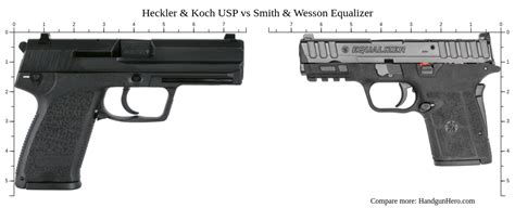 Heckler And Koch Usp Vs Smith And Wesson Equalizer Size Comparison Handgun Hero