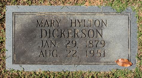 Mary Jane Hylton Dickerson 1879 1951 Find A Grave Memorial