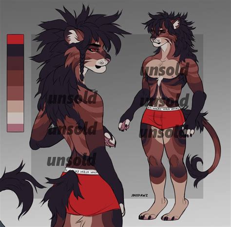 Lion Big Cat Feline Furry Adoptable Fursona Etsy
