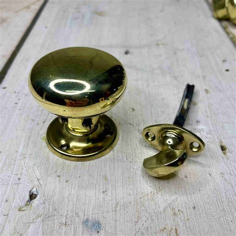 Antique Brass Closet Doorknob Set Historic House Salvage