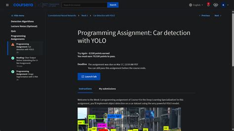 0 Grading In Autonomous Driving Application Car Detection Assignment Convolutional Neural