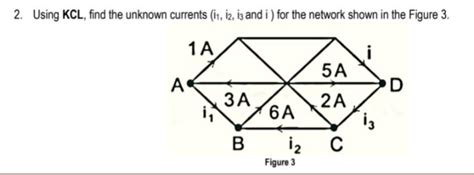 solved 2 using kcl find the unknown currents it i2 i3