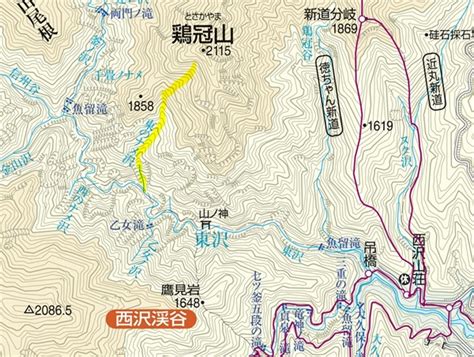 奥秩父 笛吹川 東沢 東のナメ沢