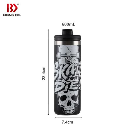 20 온스 600ml 이중 벽 절연 스포츠 물병 누출 방지 보온병 플라스크 손잡이 Buy 손잡이를 가진 20oz 600ml