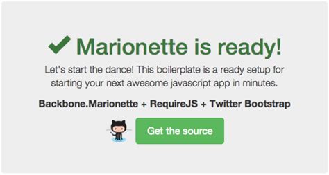 Backbonemarionette Requirejs Bootstrap Boilerplate ⇝ Ajaxray ⇝