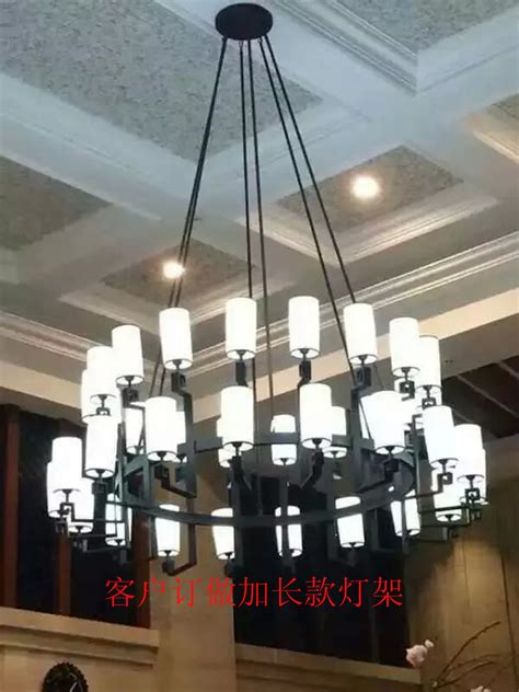 新中式吊灯餐厅客厅别墅中式会所包厢中国风大气酒店大堂饭店灯具 阿里巴巴