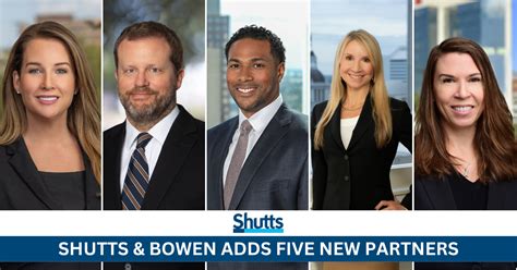 Shutts And Bowen Adds Five New Partners Shutts And Bowen Llp