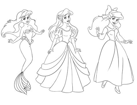 Princess Arial Coloring Pages 2025