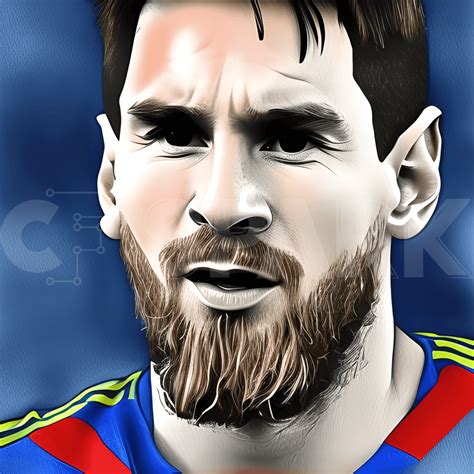 lionel messi sketch · creative fabrica