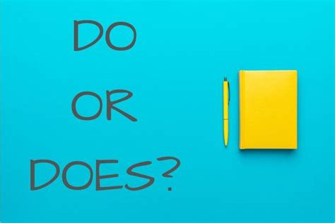 Do or does como e quando usar Mundo Educação