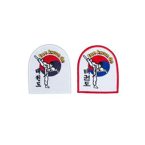 Taekwondo With Kicker Patch Best Martial Arts Mooto Usa