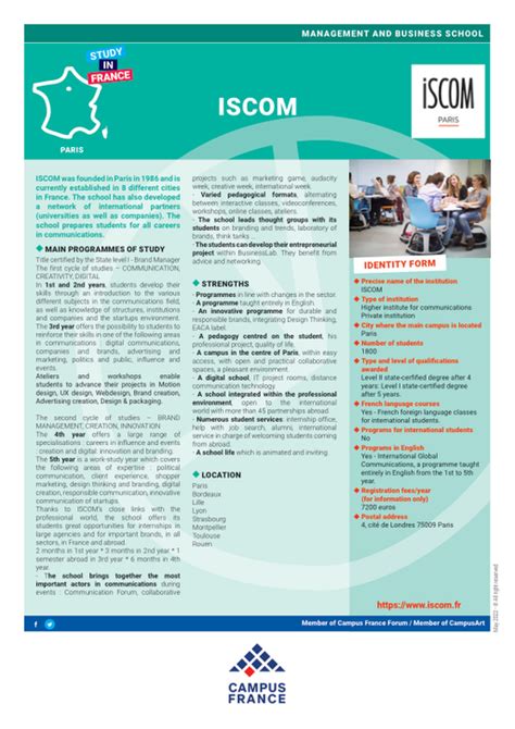 Iscom Campus France