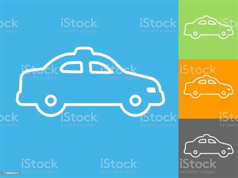 計程車側視圖圖示向量圖形及更多交通方式圖片 交通方式 側視 單線 Istock