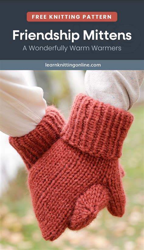 Easy Straight Needle Mittens Knitting Pattern Artofit