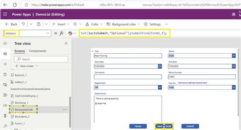 Save As Draft And Submit With Required Optional Functionality And By Default Required