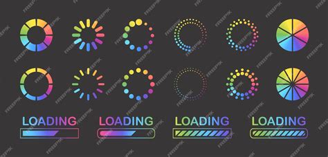 premium vector loading icon set buffer loader or preloader download