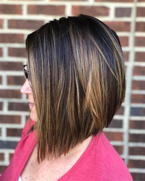 Medium Layered Angled Bob Hairstyles