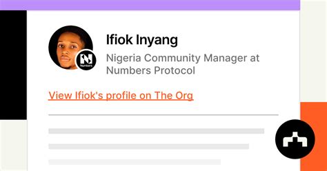 Ifiok Inyang Nigeria Community Manager At Numbers Protocol The Org