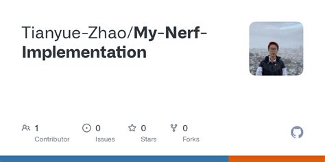 Github Tianyue Zhao My Nerf Implementation