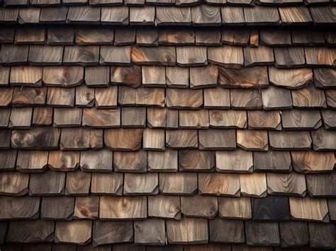 Premium Photo Traditional Wooden Shingles Adorn Austrian House Wall