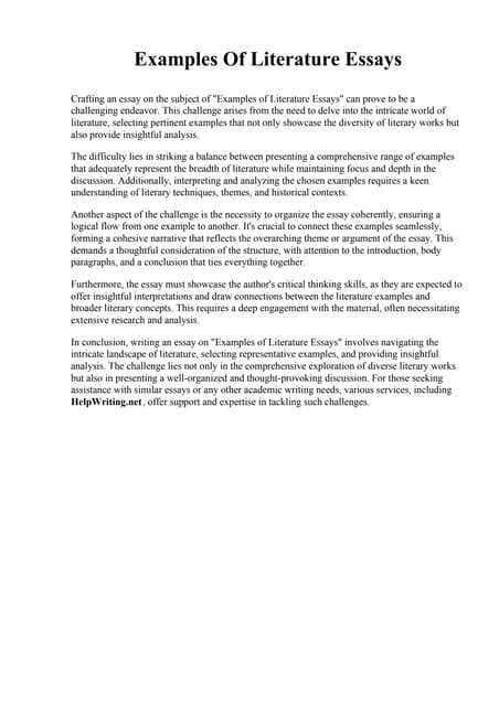 Fiction Essay Examplespdf Fiction Books And Literature
