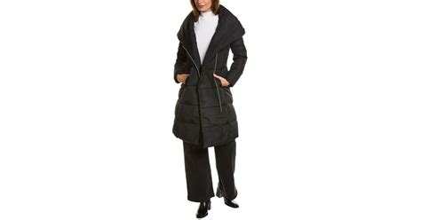 Cole Haan Signature Quilted Down Coat In Black Lyst