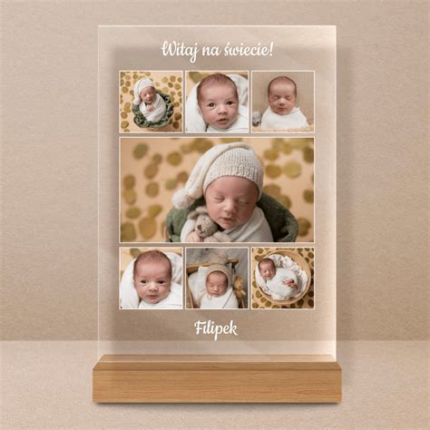 Witaj Na świecie Druk Na Szkle Spersonalizowany Prezent Dla Dziecka