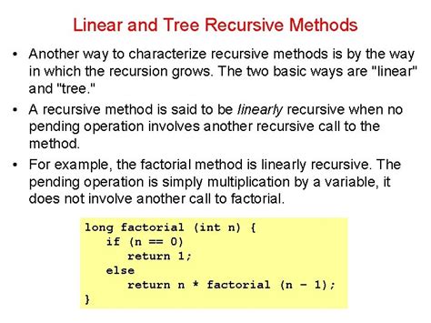 Types Of Recursive Methods Direct And Indirect Recursive