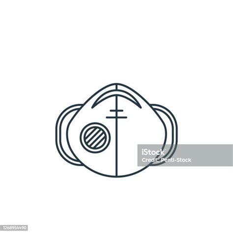 醫療遮罩向量圖示隔離在白色背景上大綱細線醫療面具圖示的網站設計和移動應用程式開發細線醫用蒙版輪廓圖示向量圖向量圖形及更多乾淨圖片 Istock