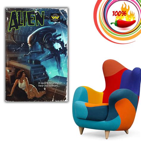 Alien Retro Style Classic Movie Fan Art Poster My Hot Posters