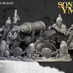 Dwarf Artillery From Highland Miniatures Etsy