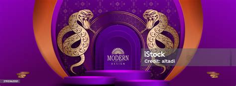 새해 복 많이 받으세요 고립 된 뱀 보라색과 금색 음영의 아시아 요소 일러스트 0명에 대한 스톡 벡터 아트 및 기타 이미지 0명 12월 31일 1위 Istock