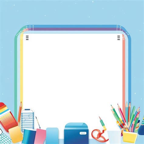 Premium AI Image Educational School Background