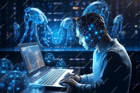 Premium Ai Image Robotics Or Ai Artificial Intelligence Connecting Interaction With Humanchat