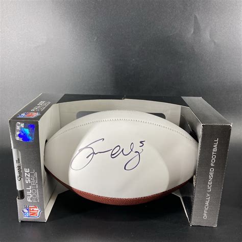 Nfl Commanders Tress Way Signed Panel Ball With Pro Bowl Logo The