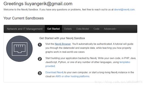 Neo4j 沙盒实验申请使用过程neo4j Sandbox Csdn博客