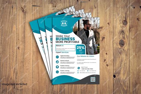 Premium Vector Modern Colorful Leaflet Design Template