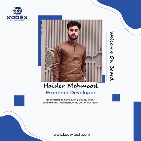 Haider Mehmood On Linkedin Dear Kodex Technologies Thanku Soo Much