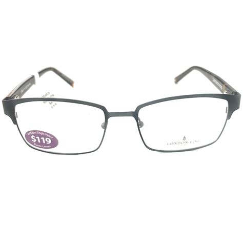 London Fog Mens Eyeglass Frames Lf547 Black Tortoise New