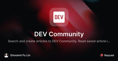 Raycast Store Dev Community