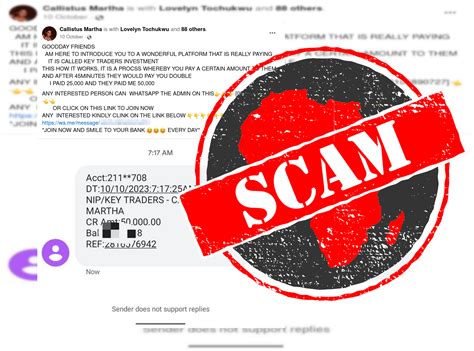 Scam Alert Facebook Posts Promoting ‘key Traders Investment May Be