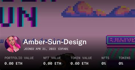 Amber Sun Design Profile Opensea
