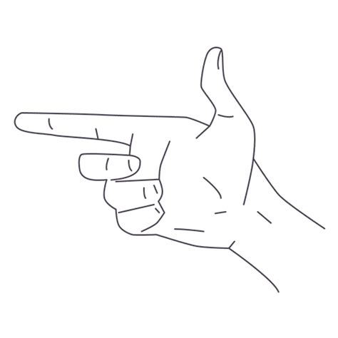 Illustrated Hand Gesture Fingers Png And Svg Design For T Shirts