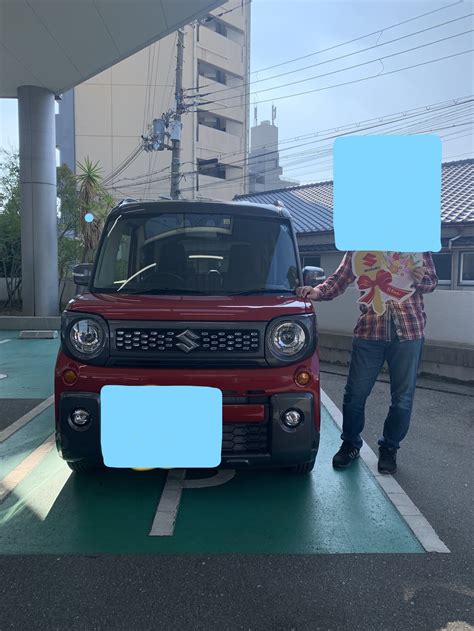 スペーシア納車しました！！！｜納車ギャラリー｜お店ブログ｜株式会社スズキ自販近畿 スズキアリーナ都島
