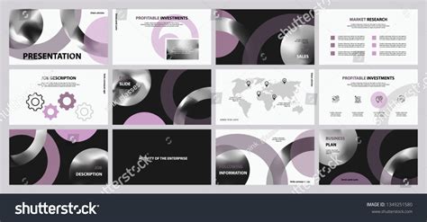 This Template Best Business Presentation Used 스톡 벡터 로열티 프리 1349251580 Shutterstock