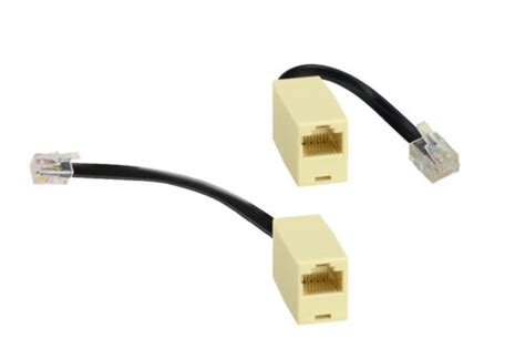 Straight And Reverse Rj12 Male 6p6c To Female Rj45 8p6c Cable Ebay