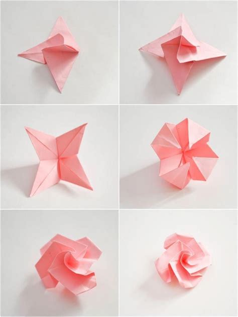 Idée Déco En Origami Avec Une Guirlande Fleurie En Roses Tuto Pliage