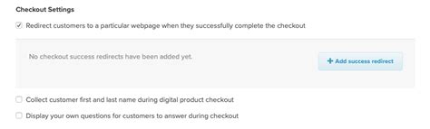 Checkout Redirect Help Center