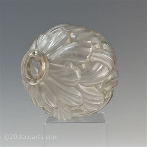 Carrillo An Art Deco Molded Glass Vase 1930
