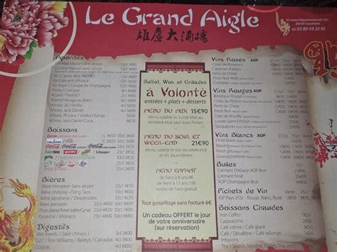 Buffet Chinois Au Top Avis De Voyageurs Sur Le Grand Aigle Sausheim Tripadvisor